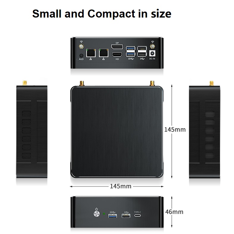 ORE Intel i9 13900H i7 12650H Mini PC 64GB DDR4 RAM 2TB SSD WiFi 6 PC ...