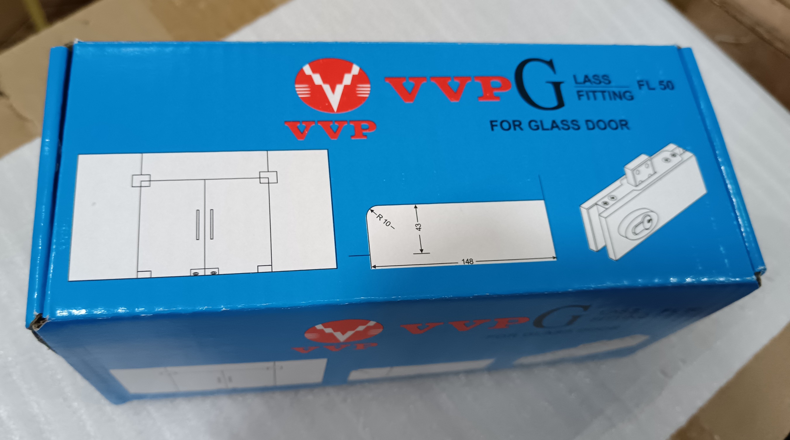 FL50 VVP Patch Lock Bottom Lock Glass Door Lock VVP Kunci Pintu Kaca 玻璃门锁VVP Glass Lock Patch ...