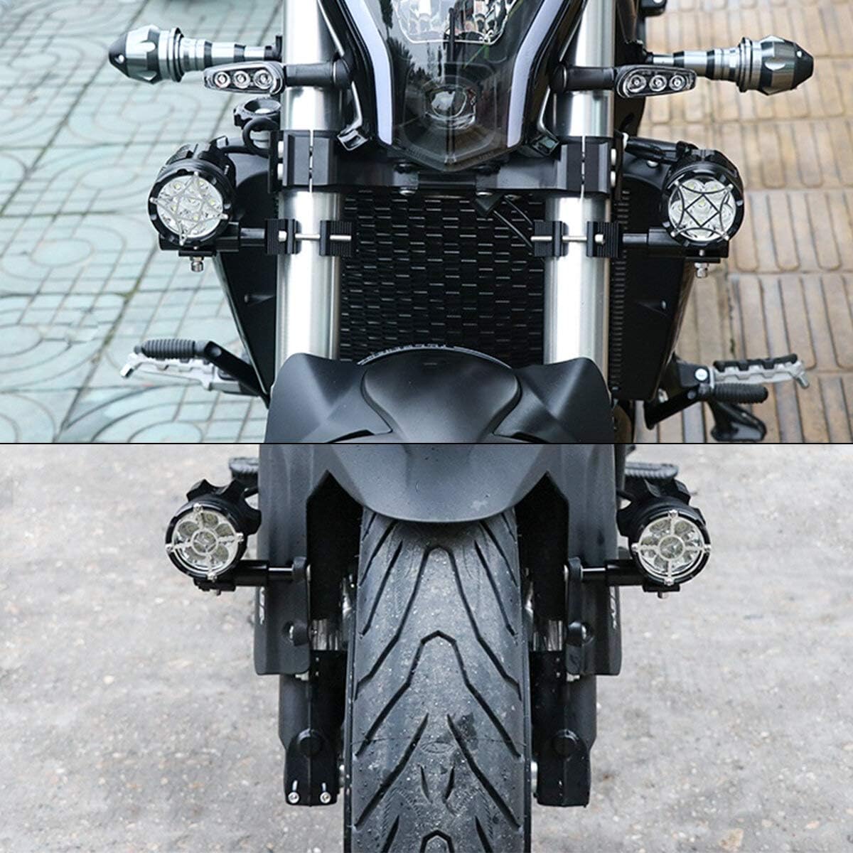 Motorcycle Fork Spotlight Headlight Universal Accessories Headlight ...