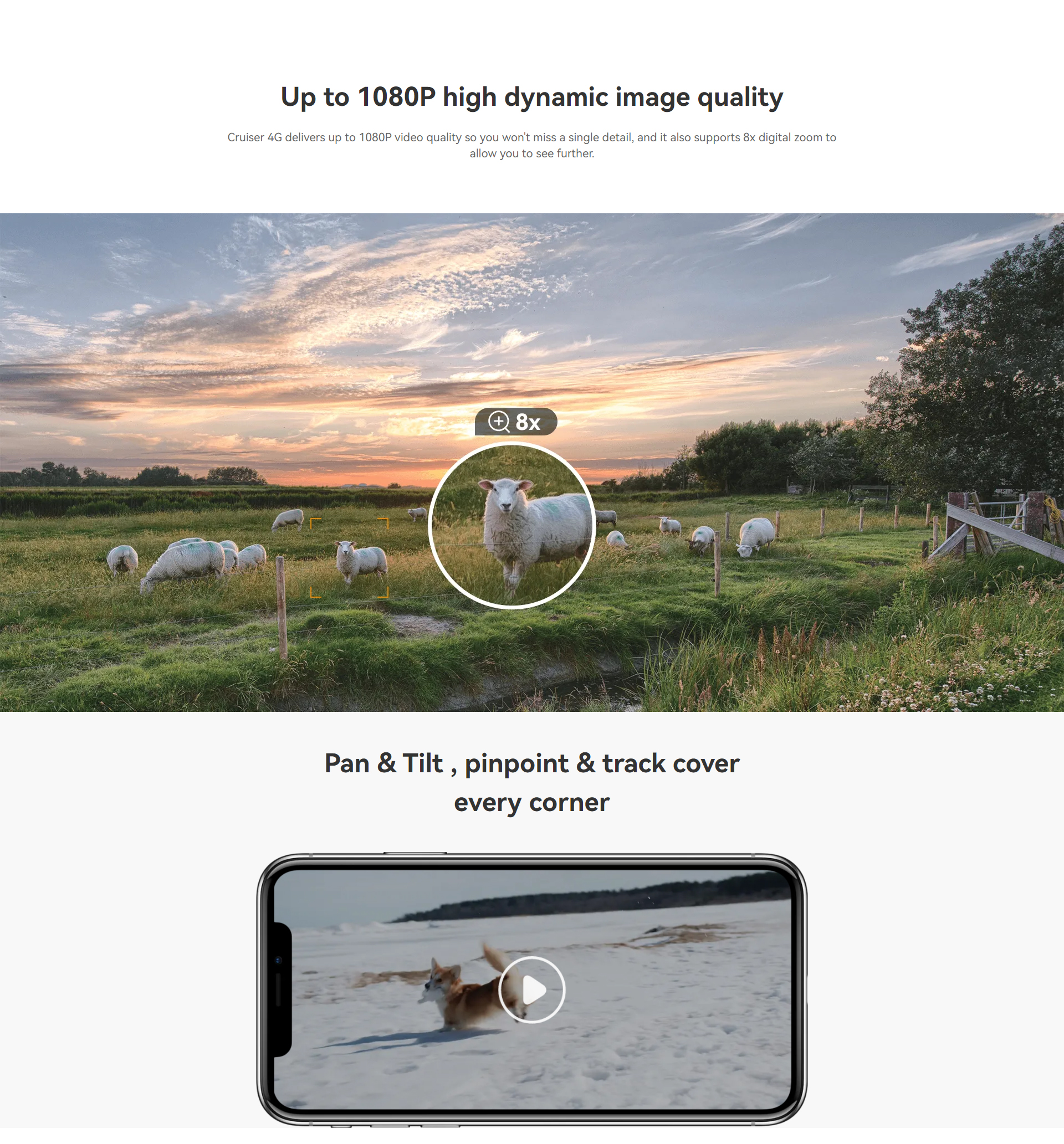 IMOU Cruiser 4G 2MP 1080P PTZ LTE 4G Security camera wireless ...