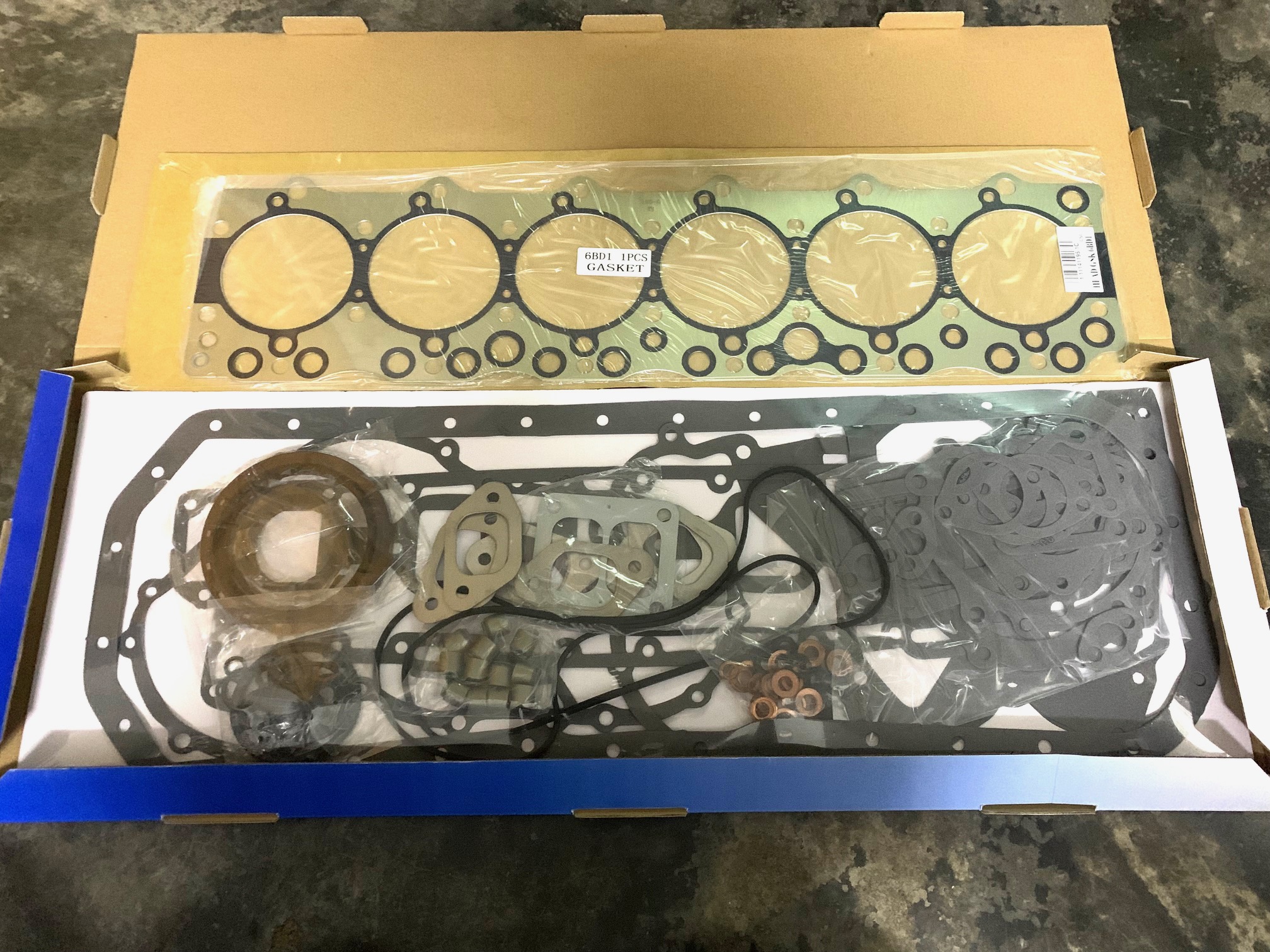6BD1T ENGINE OVERHAUL GASKET SET.6BB1,6BD1,6BD1-T.UH04-5,UH045-5,UH063 ...