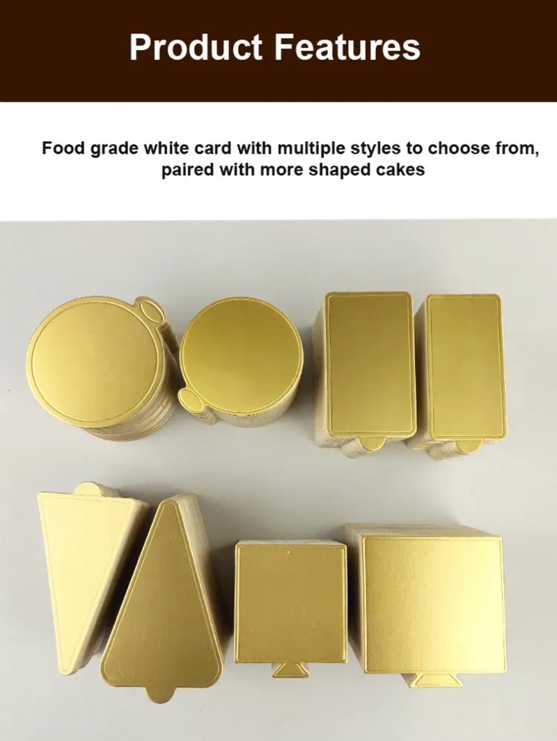 100pcs/pack Kek Papan Mousse Cake Board Mini Cake Base Papan Kek Mini ...
