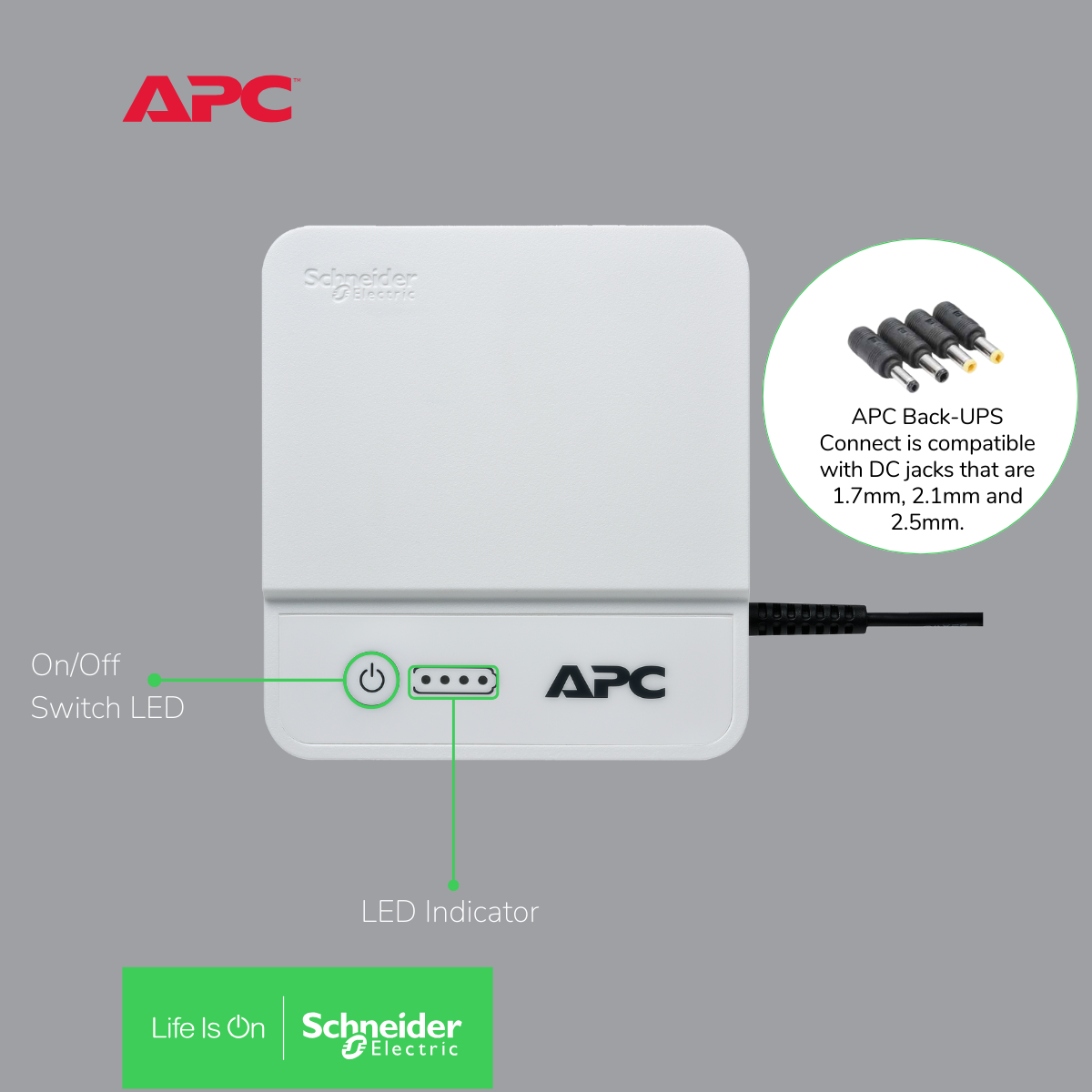 APC BACK-UPS CONNECT CP12036LI -12V DC 36W LITHIUM-ION MINI UPS FOR ...