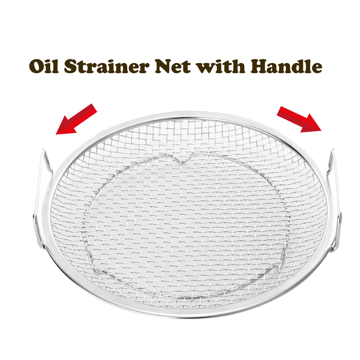 Kitchen Stainless Steel Strainer Oil Leaking Mesh Fry Food Drainer Oil ...