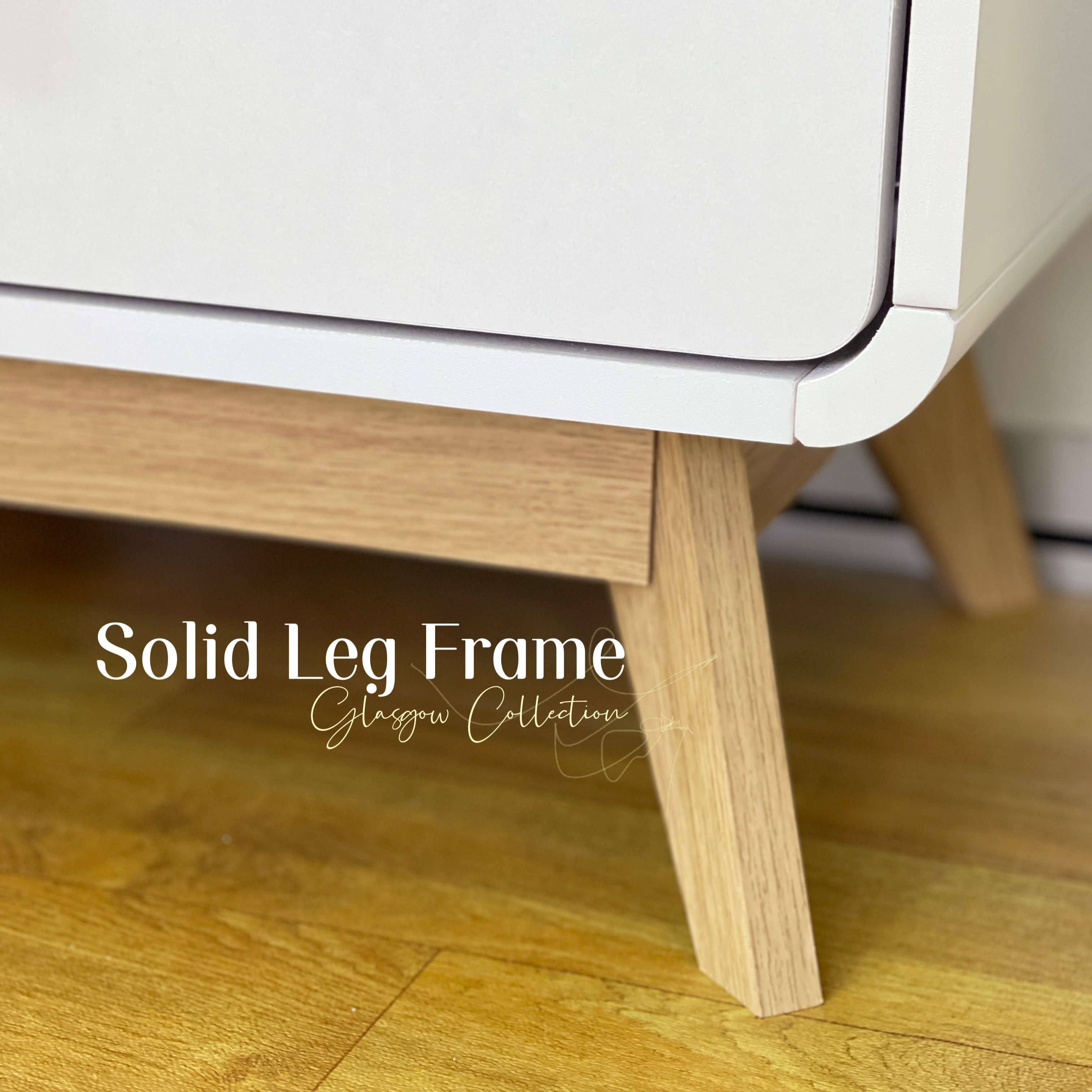 PAMICA Glasgow Muji Nightstand 2 Drawers Chest Modern Furniture Storage ...