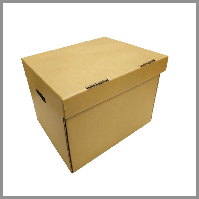 Document Box File Box Moving Office Home Kraft Packaging Box Carton ...