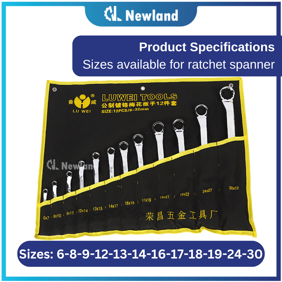 Spanar Ring Set / Double Ring Spanner (12pcs) | Shopee Malaysia