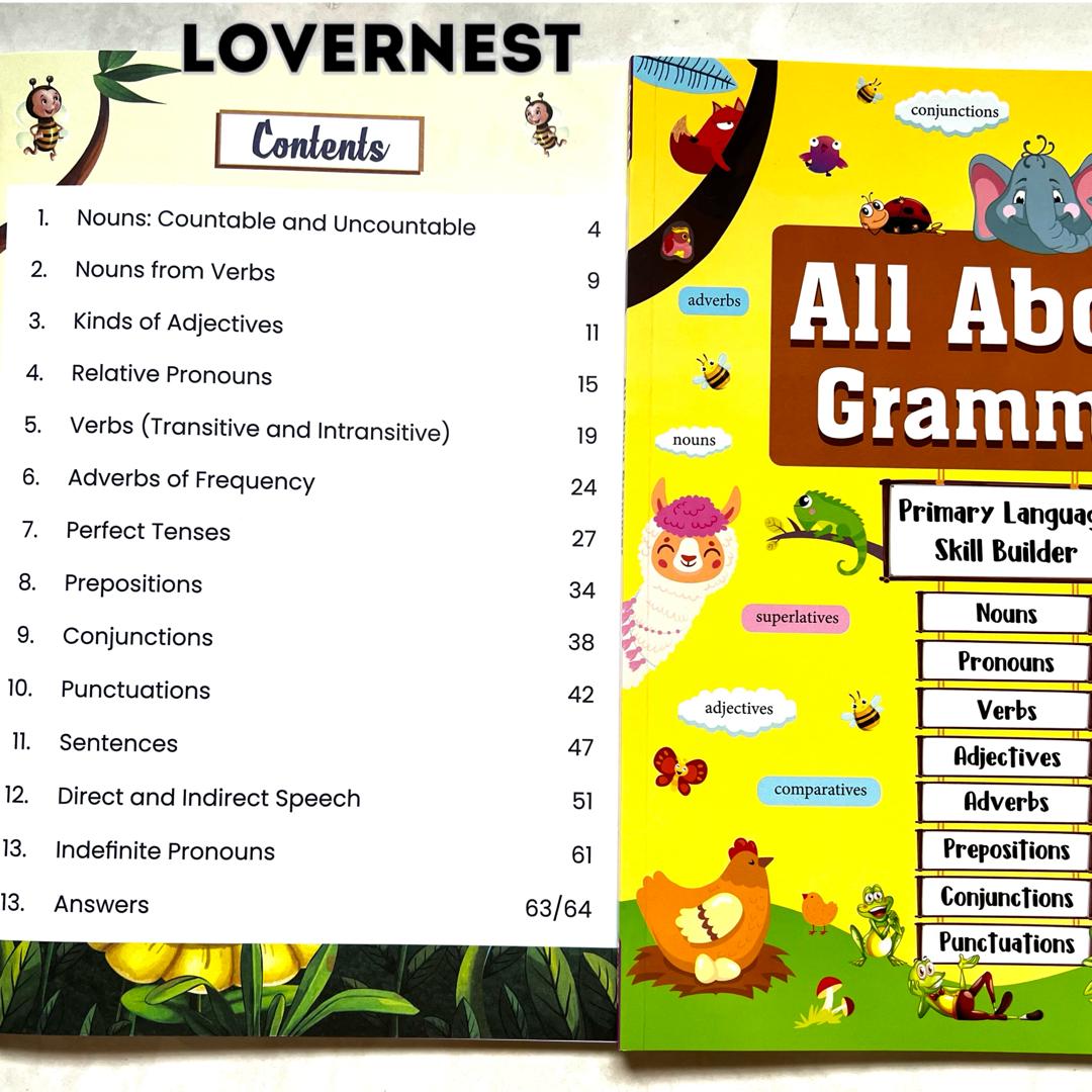 GRAMMAR EXERCISE All About Grammar for Ages 6-9 Primary Language Skill ...