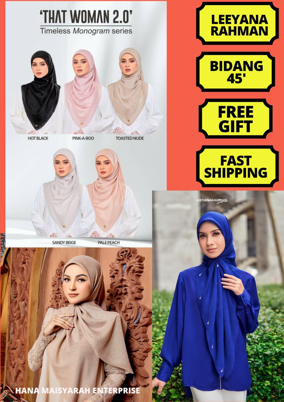 Ynalee pelangi Leeyanarahman scarves tudung bawal plain Mono Raya ...