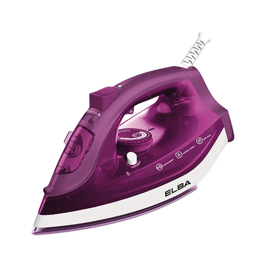 ELBA Steam Spray Dry Iron Non Stick ESI-N1852(PP) Purple / ESI-N1852(BL ...