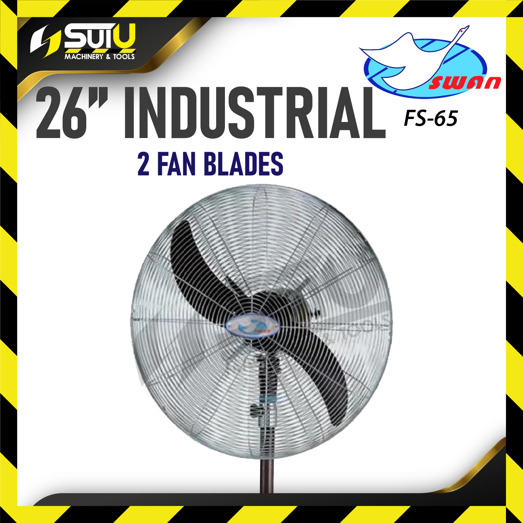 SWAN FS-65 / FS65 26" Industrial Stand Fan / Standing Fan / Kipas ...