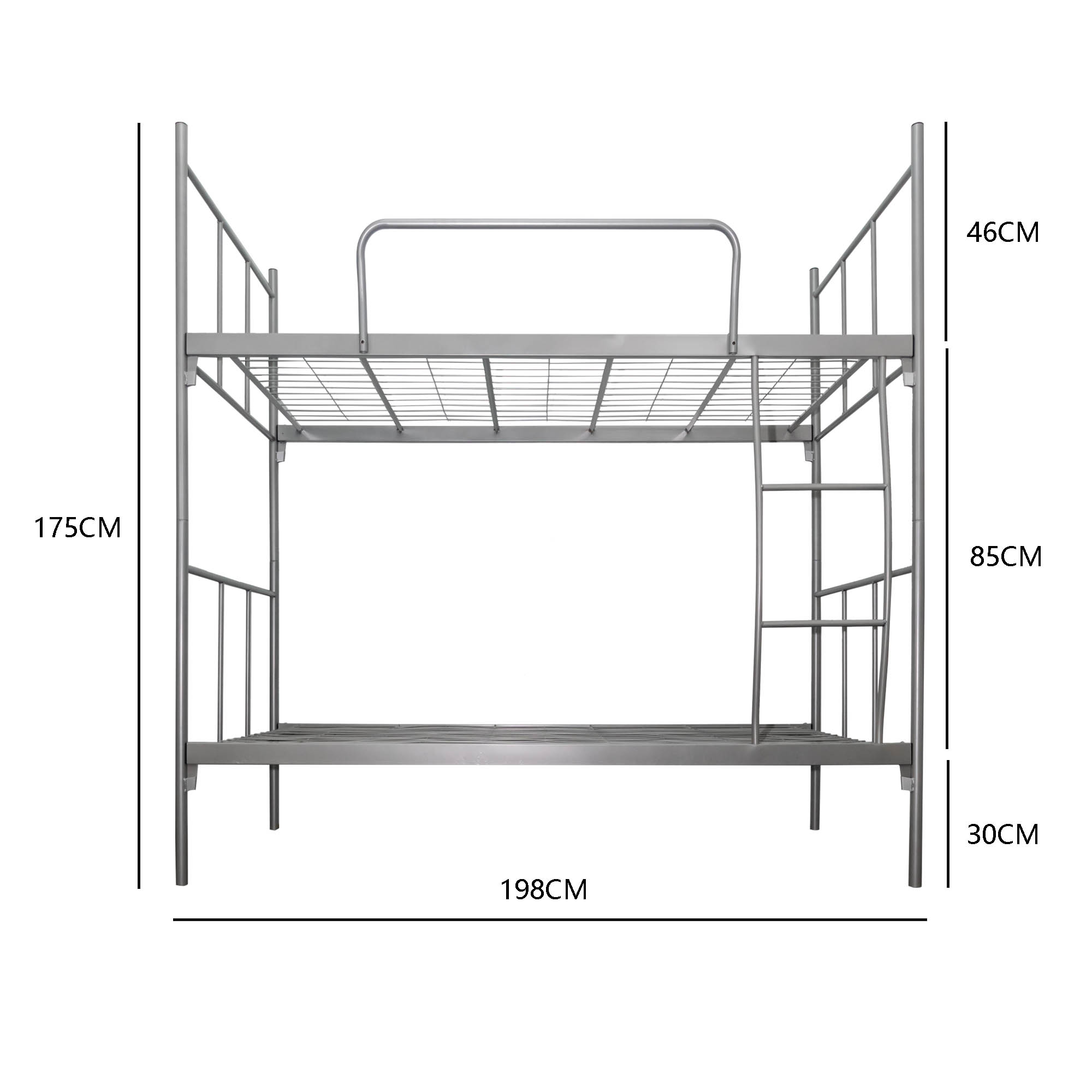 EE HOME Set Double Decker Bed Frame With 2 Pcs 5 '' Single Mattress ...