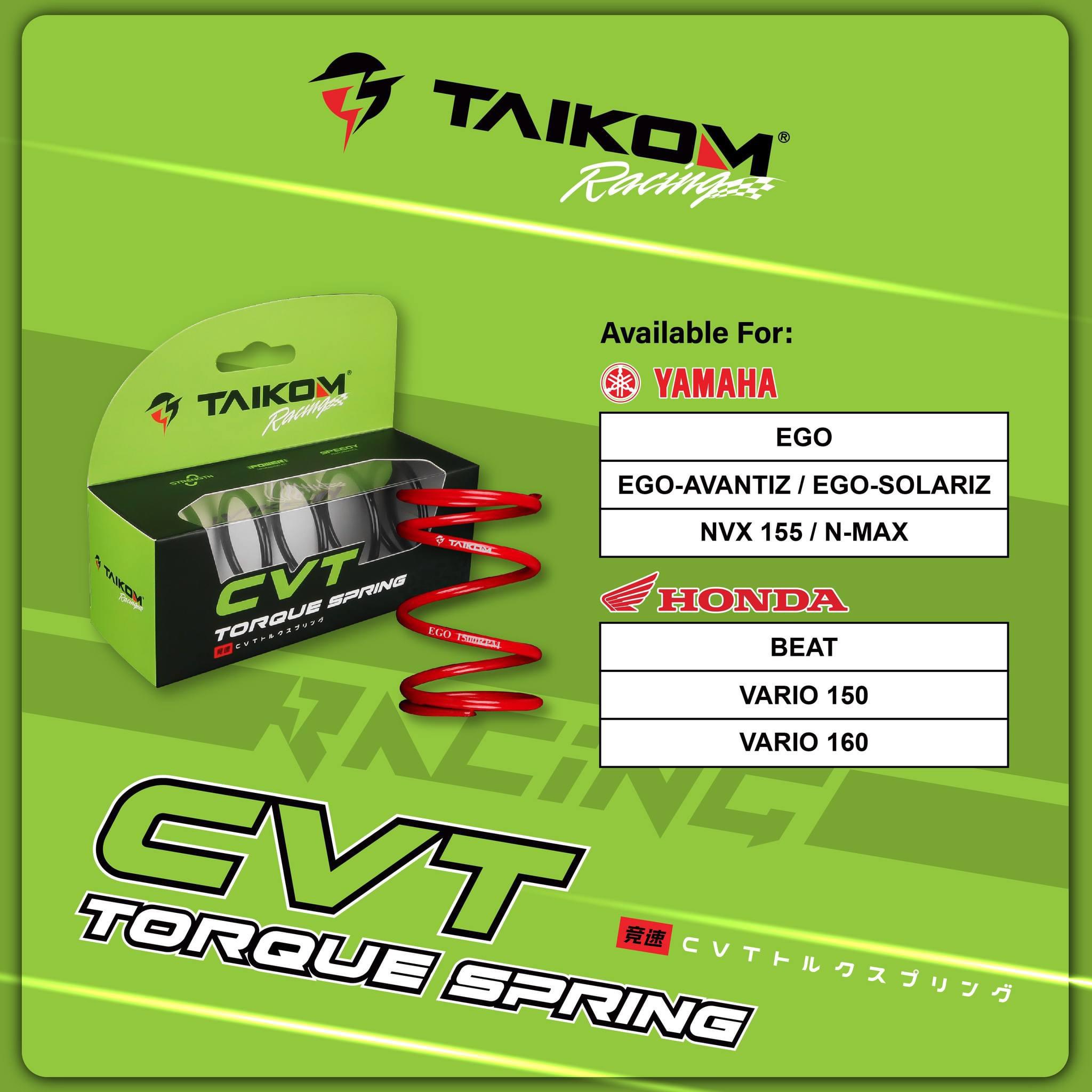 【5.5 SALE】TAIKOM RACING TORQUE SPRING REAR PULLEY CVT NVX NMAX EGO ...