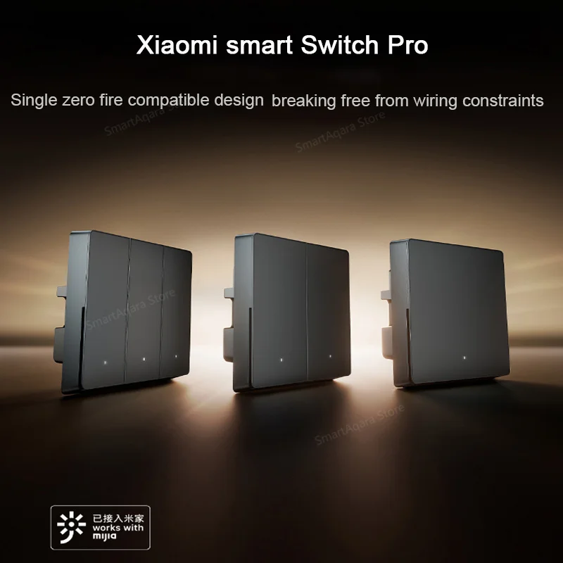 Xiaomi Smart Switch Pro Wireless Wall Switch Neutral Line Live Switch ...