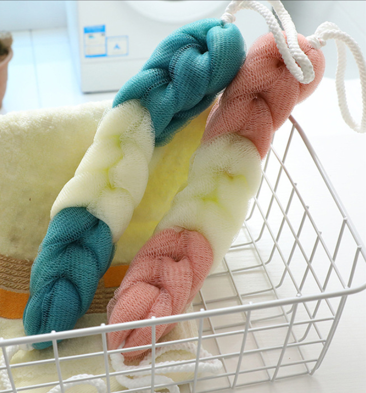 *Ready Stock* Long Stretch Back Sponge with Rope Handles Back Scrubber ...