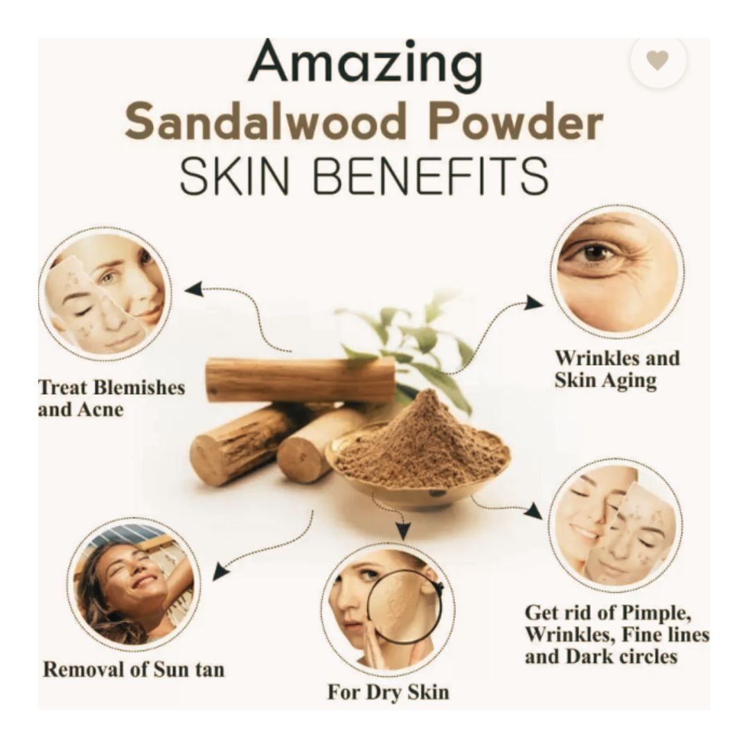 100% PURE NATURAL SANDALWOOD (CHANDAN, SANTHANAM) POWDER 200 GMS ...