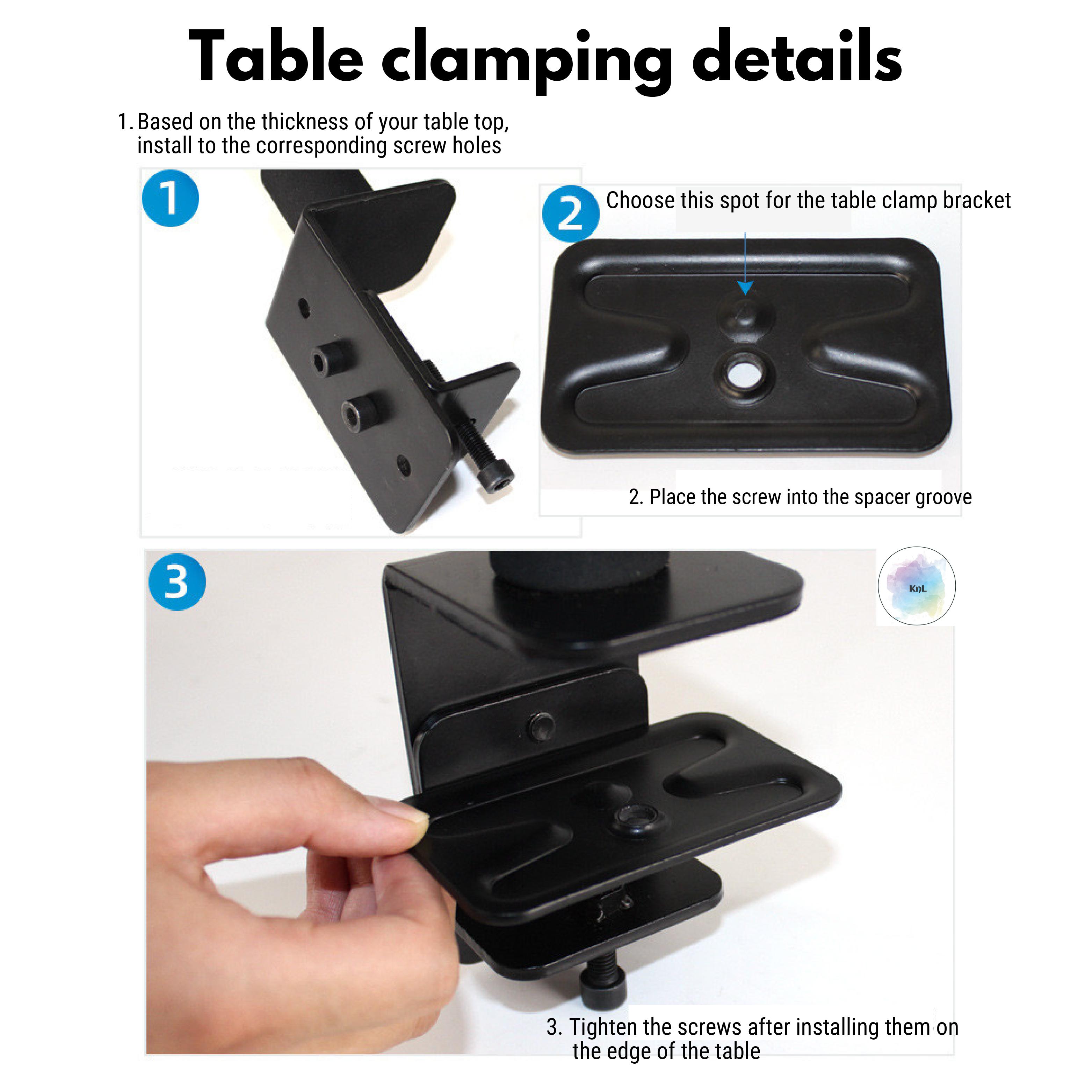 [NEW ARRIVAL] Dual Laptop Monitor Arm Desk Table Computer LCD Stand ...