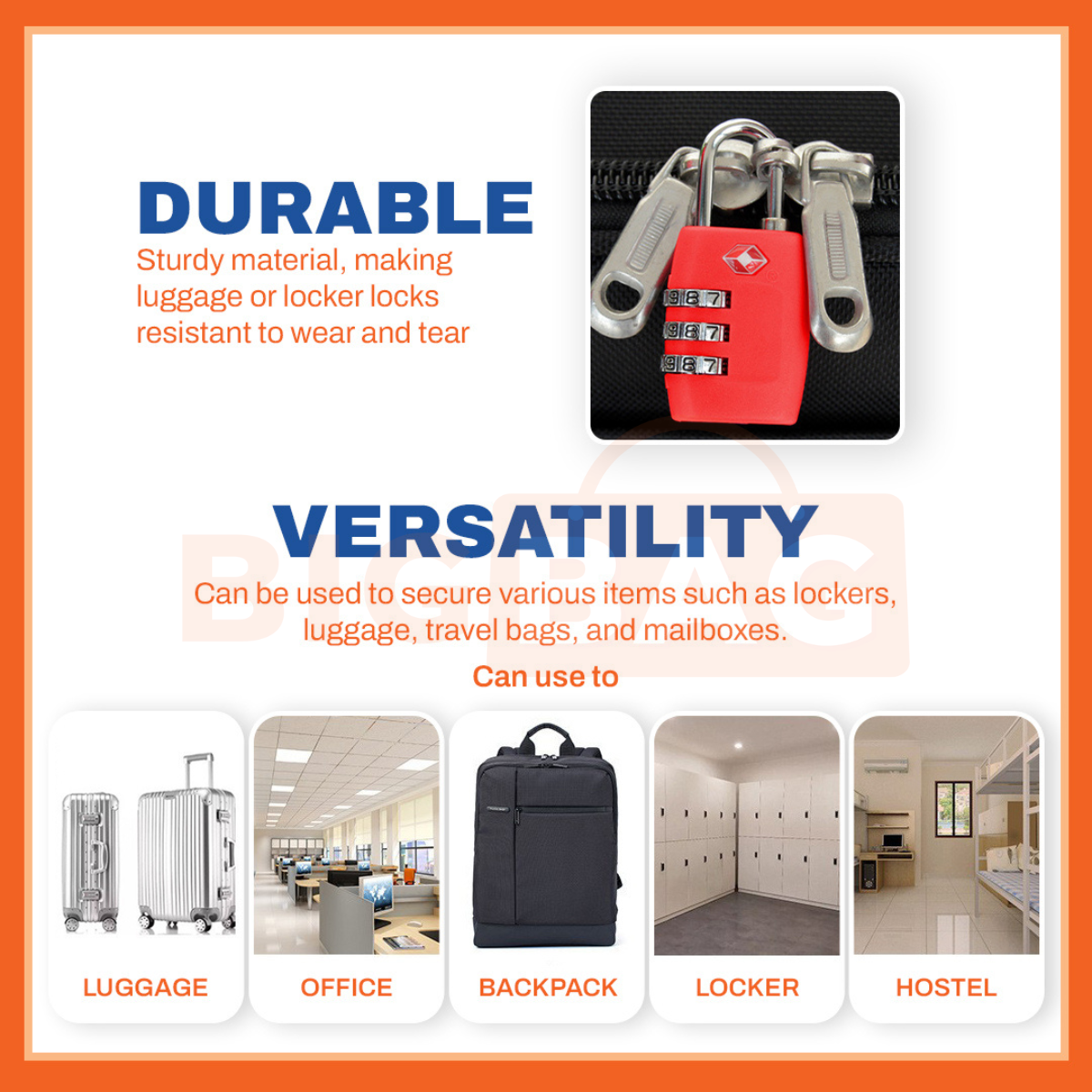 Luggage Lock TSA Lock Luggage Padlock Number Padlock Password Lock ...