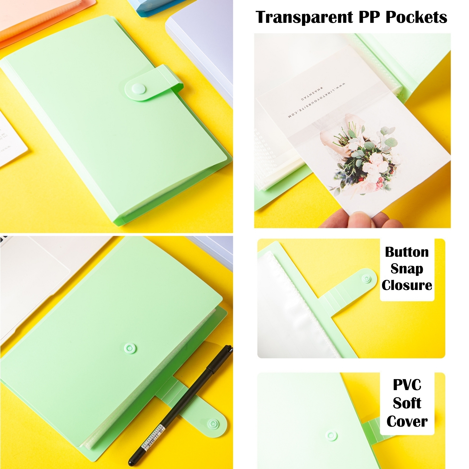 Portable 50 Pockets Banknotes Collection Holders Album Multipurpose ...