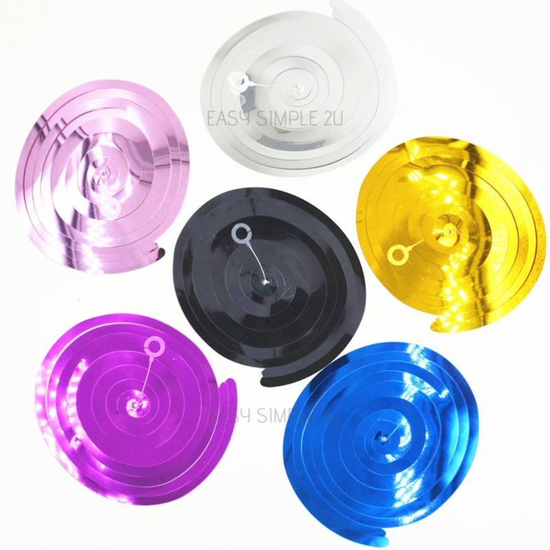 (1Pack-6pcs) Shinning Color Double Swirl Party Decoration Whirls ...