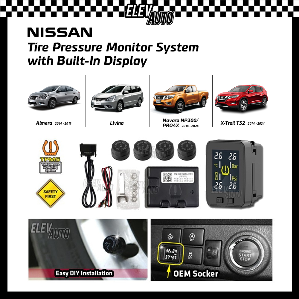 HONDA TOYOTA PERODUA NISSAN MITSUBISHI TPMS Tire Pressure Monitor ...
