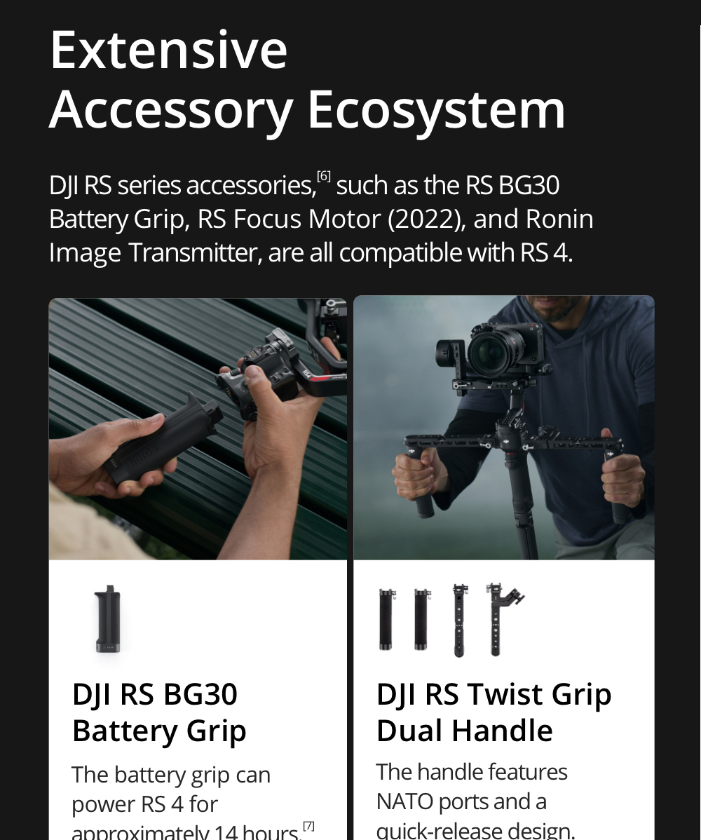 DJI RS 4 - Gimbal Stabilizer | 2nd-Gen Native Vertical Shooting ...