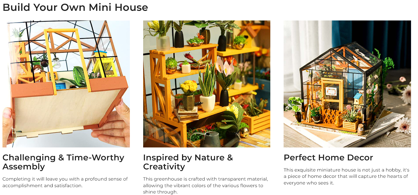 [Ready Stock] Robotime Rolife 3D DIY Miniature House Kit Cathy's Flower ...