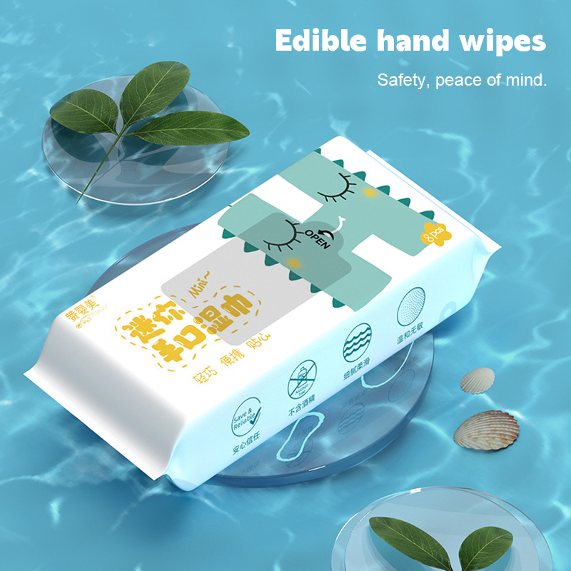 【Ready Stock】𝟴 𝗕𝗔𝗚𝗦/𝗣𝗔𝗖𝗞 Mini Wet Wipes Pack Small Bag Hand Mouth Wet ...