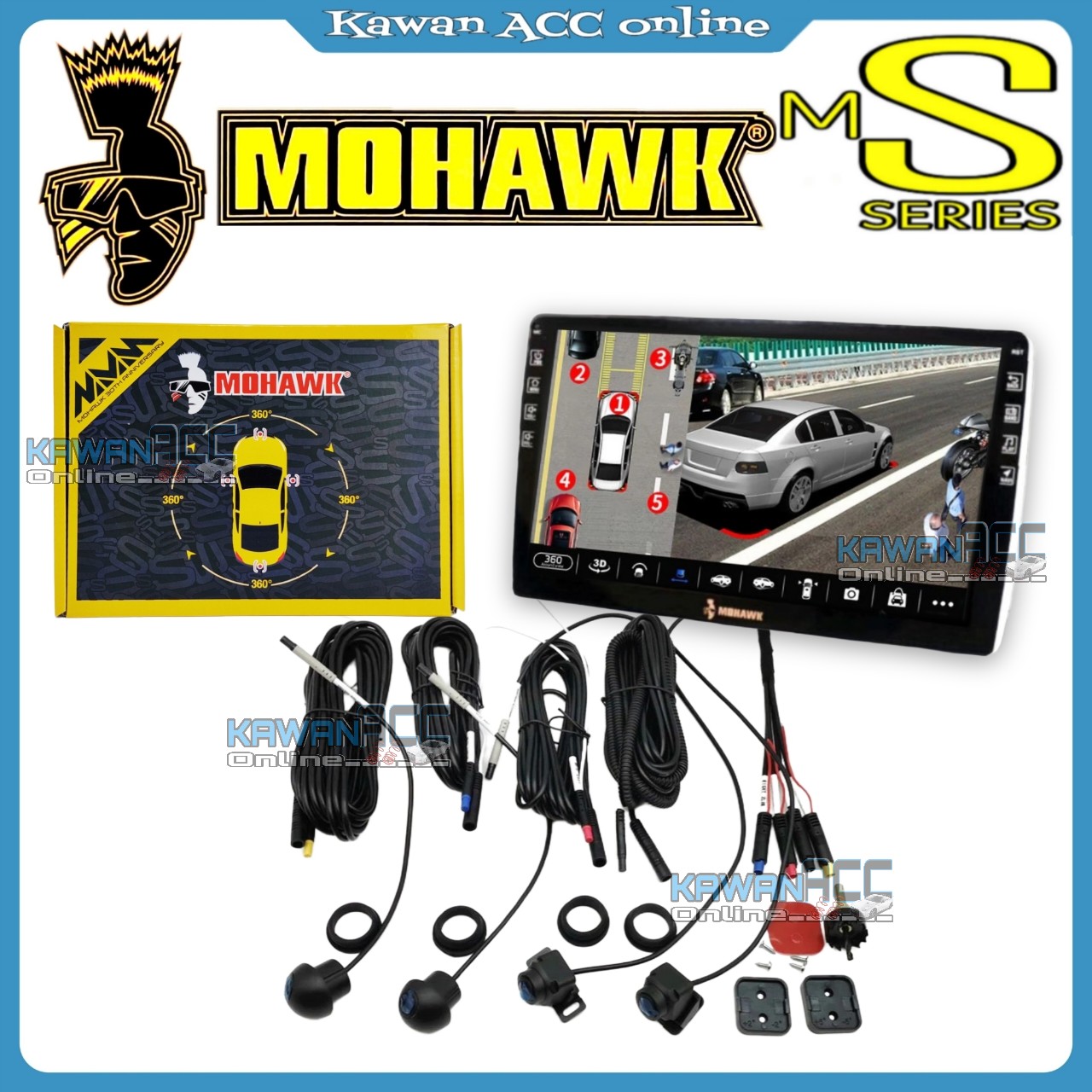 [ADD ON] MOHAWK 360 3D View HD Camera MS Series Android 1080P For ...
