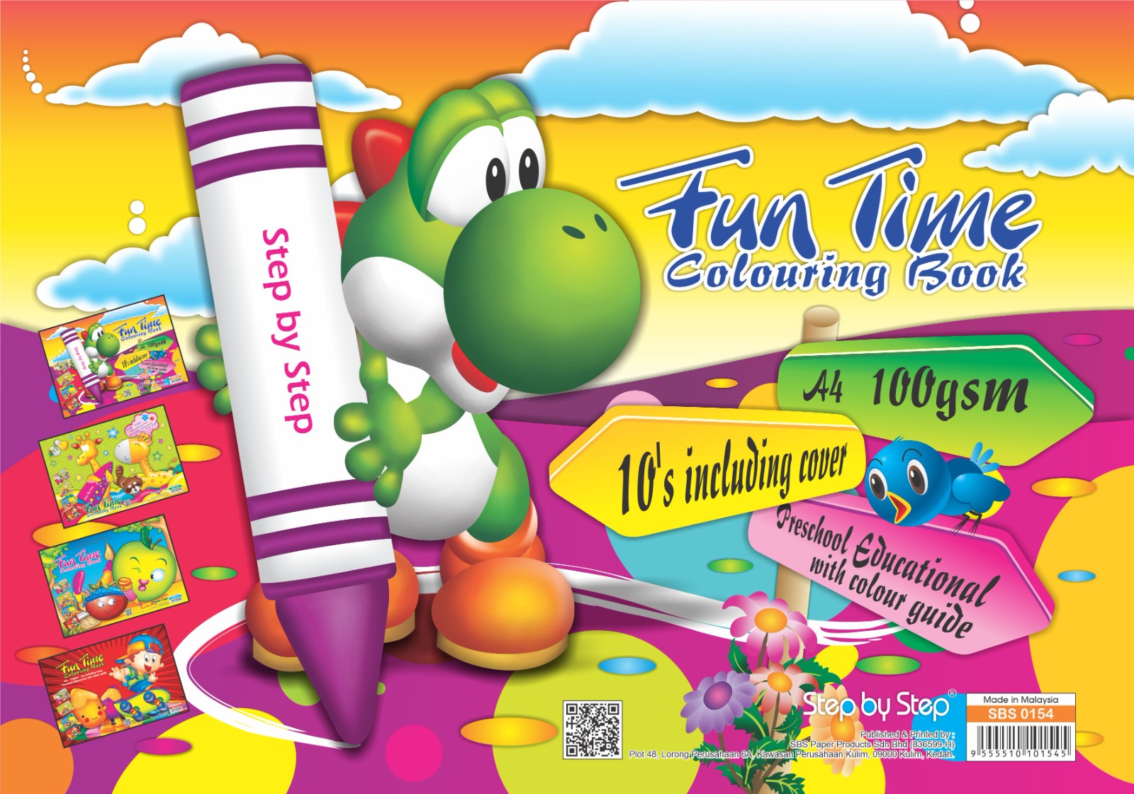 SBS Kids Colouring Book A4 100GSM 10 Sheets SBS0114 | Shopee Malaysia
