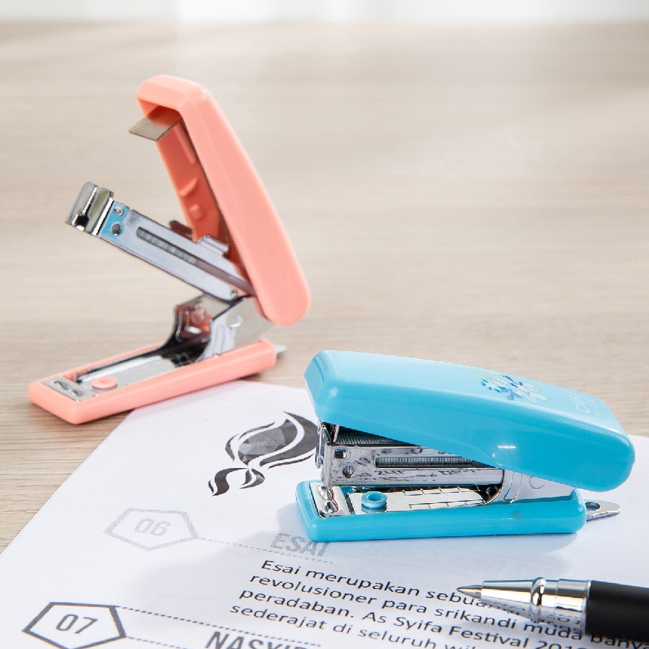 Deli Mini Stapler No.10 Aesthetic Portable Paper Binder Stationary ...