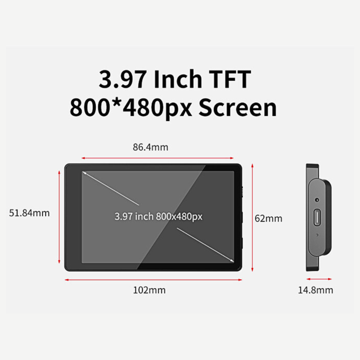 KingMa VL-PH01 Max Phone Vlog Selfie Casting Monitor Screen for iPhone ...