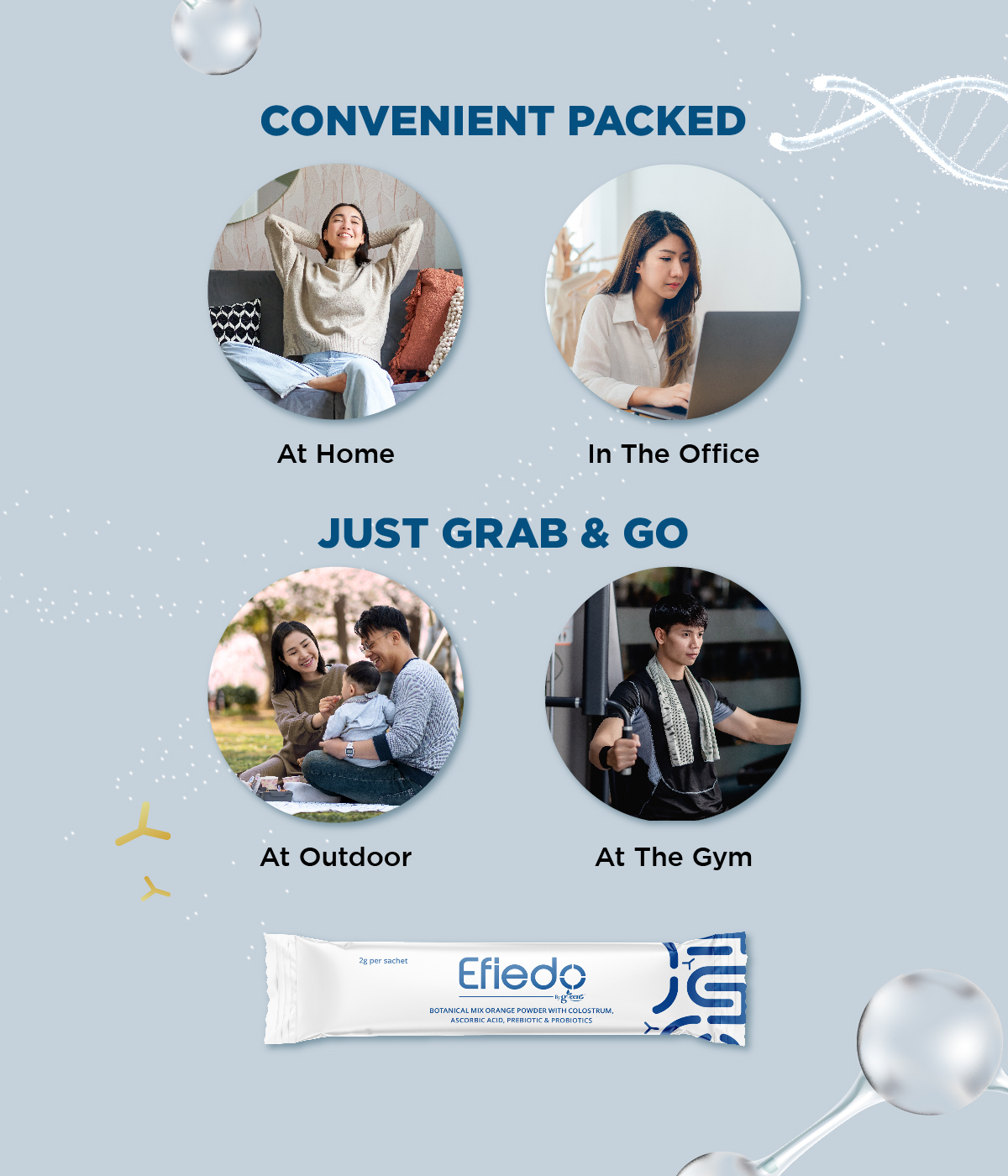 GREENS Efiedo Orange Prebiotic and Probiotics Drink (2g x 10's ...