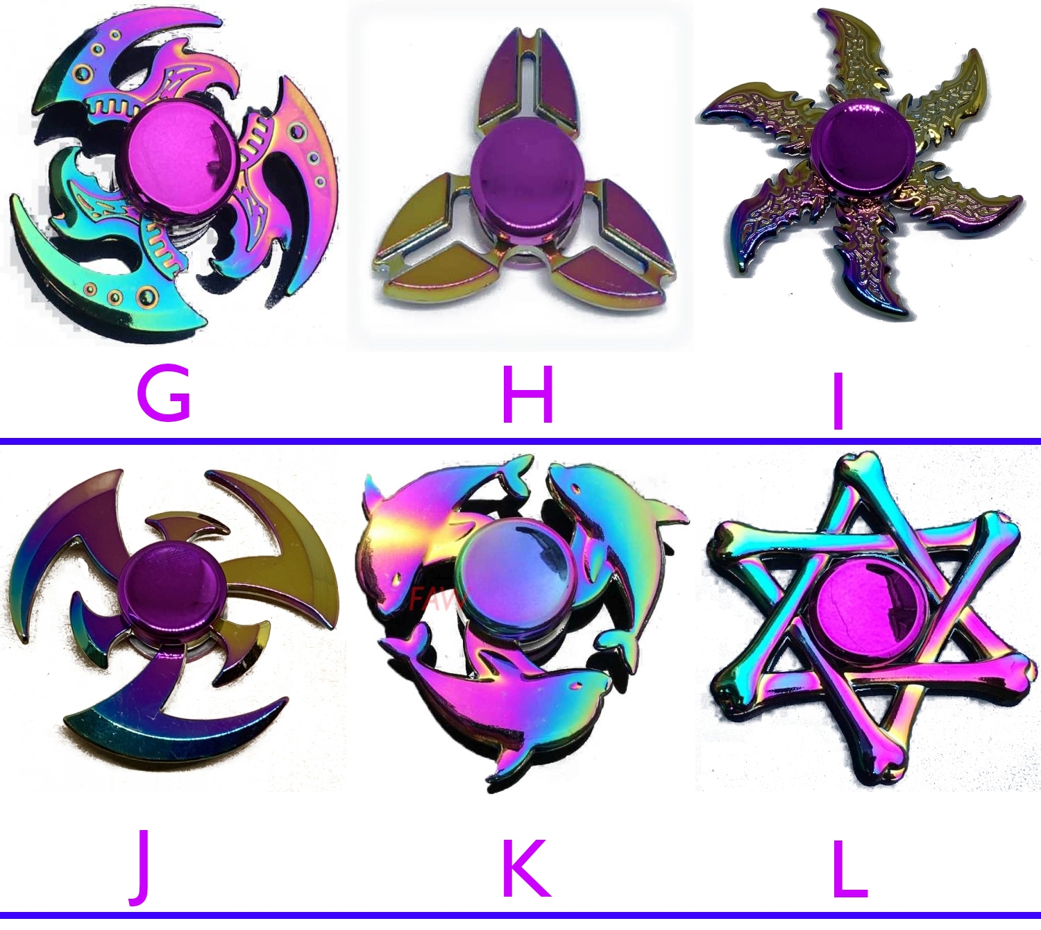 Colourful fidget spinner toy / toys / game / games / mainan / permainan ...