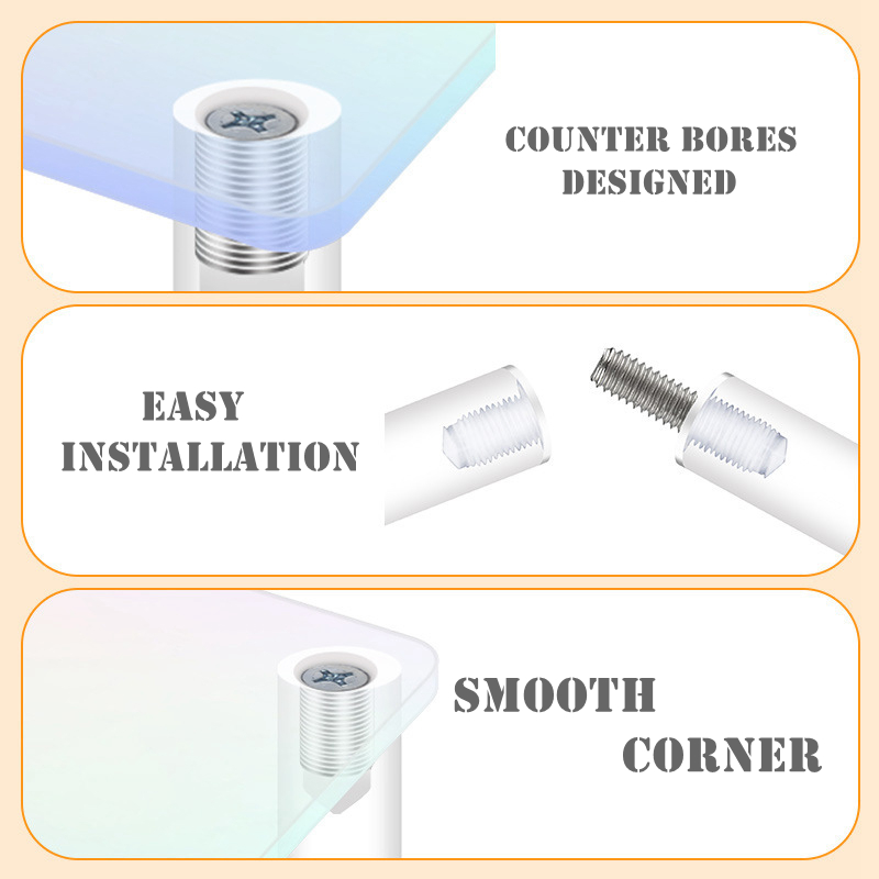Acrylic Display Rack Figurine Display Shelf Glasses Counter Riser Stand ...