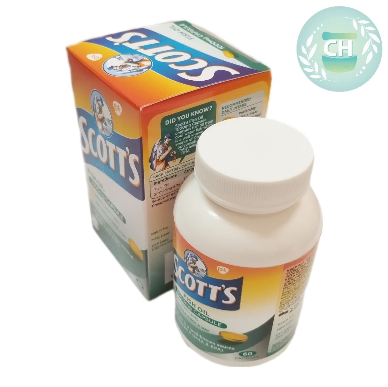 [SCOTT'S] Fish Oil 1000mg (60 capsules) | Shopee Malaysia