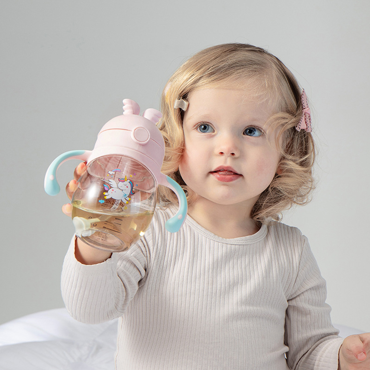 240/ 260/ 300ml Baby Sippy Cup Tritan Training Cup Baby Cup Learning Kids Milk Water Suction ...