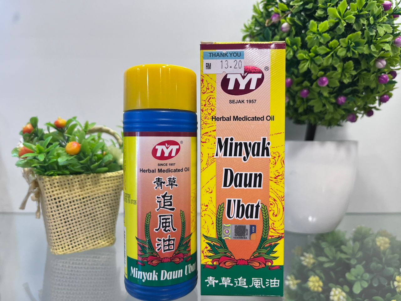 《TYT 青草》Minyak Daun Ubat青草追风油Herbal Medicated Oil(42ml/86ml) | Shopee ...