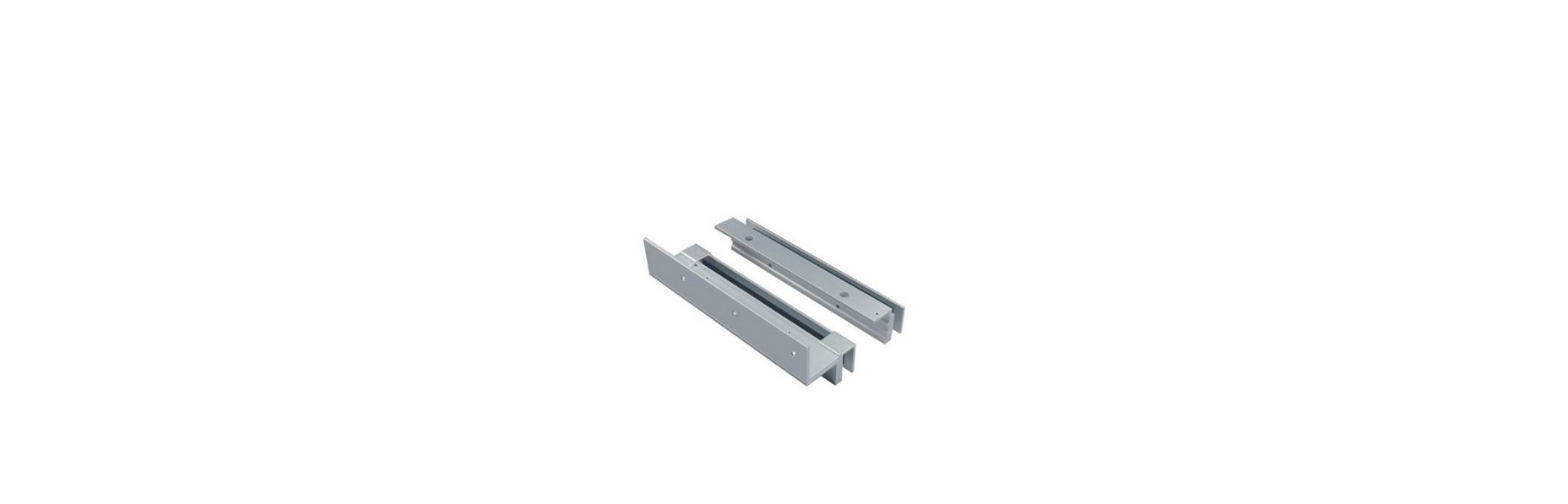 EBELCO Door Access Bracket Top & Bottom 600lbs Glass Door Aluminum ...