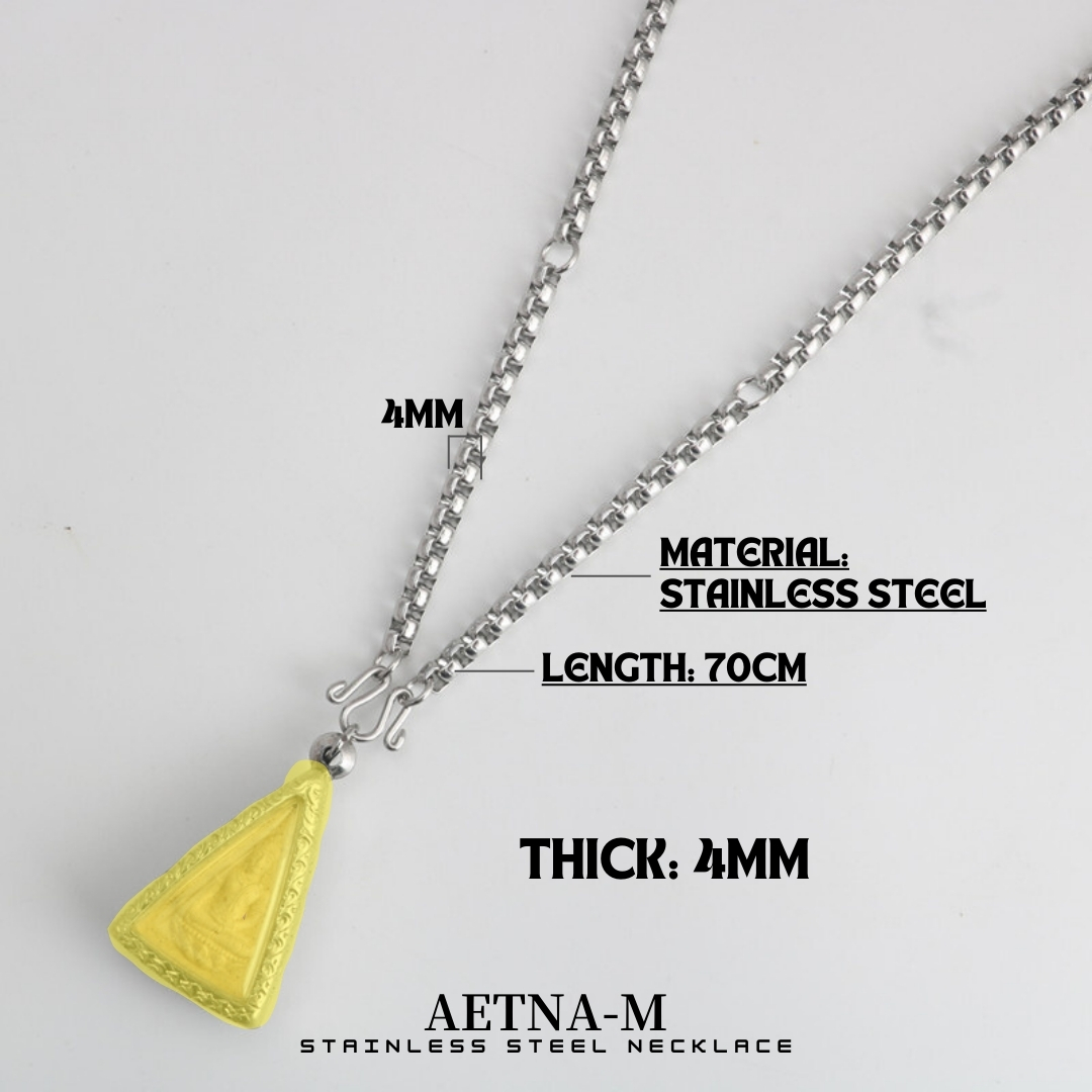3/4mm 70CM Stainless Steel Amulet Necklace With M Shape Clasp Hook ...