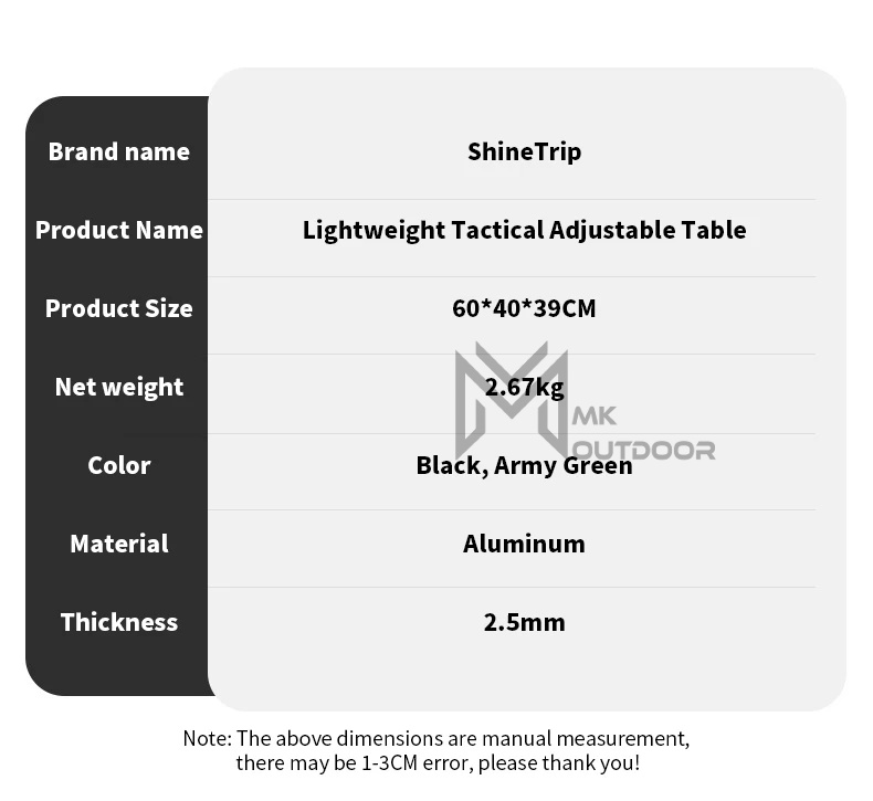 ShineTrip Tactical Desktop 05 Series with Aluminum Alloy Plate A480-H00 ...