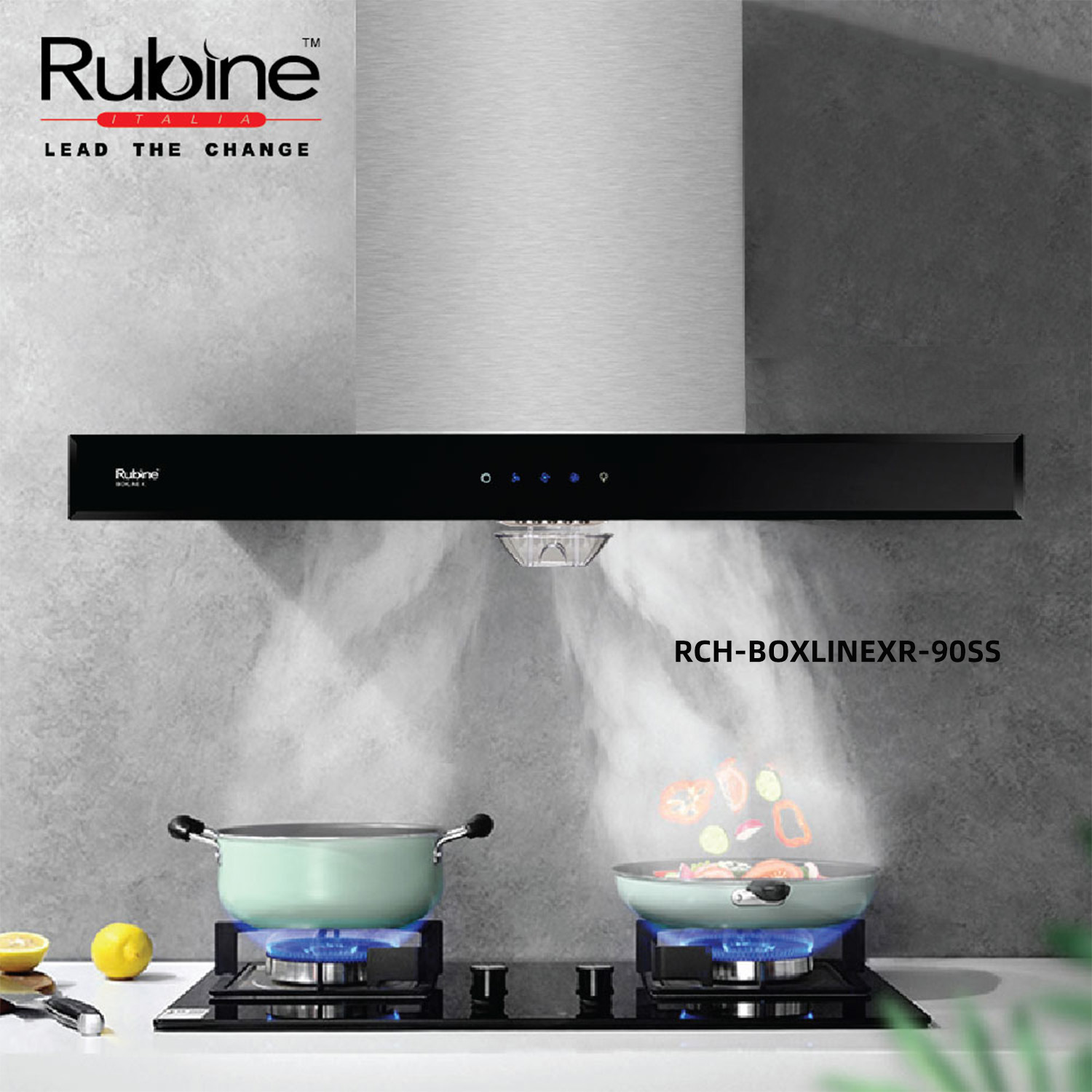 (FREE Shipping) Rubine Essential Series 1600 m³/hr T-Hood Cooker RCH ...