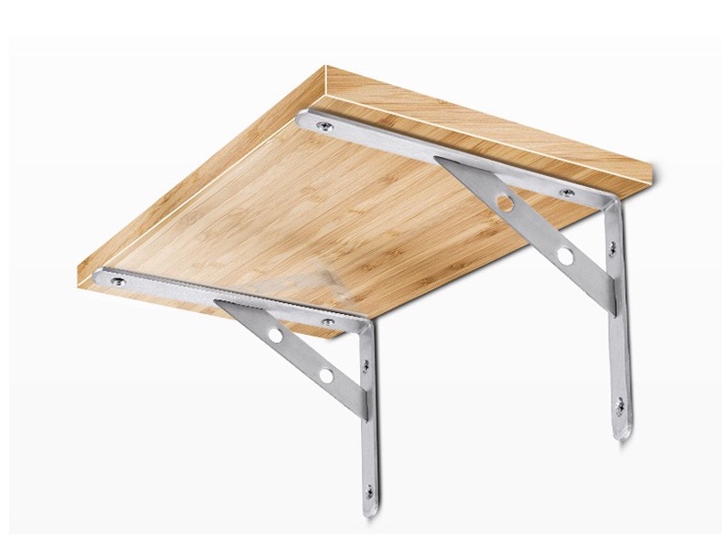 ClassAHW Stainless Steel L Bracket L-Shaped Shelf Support L Bracket Rak ...