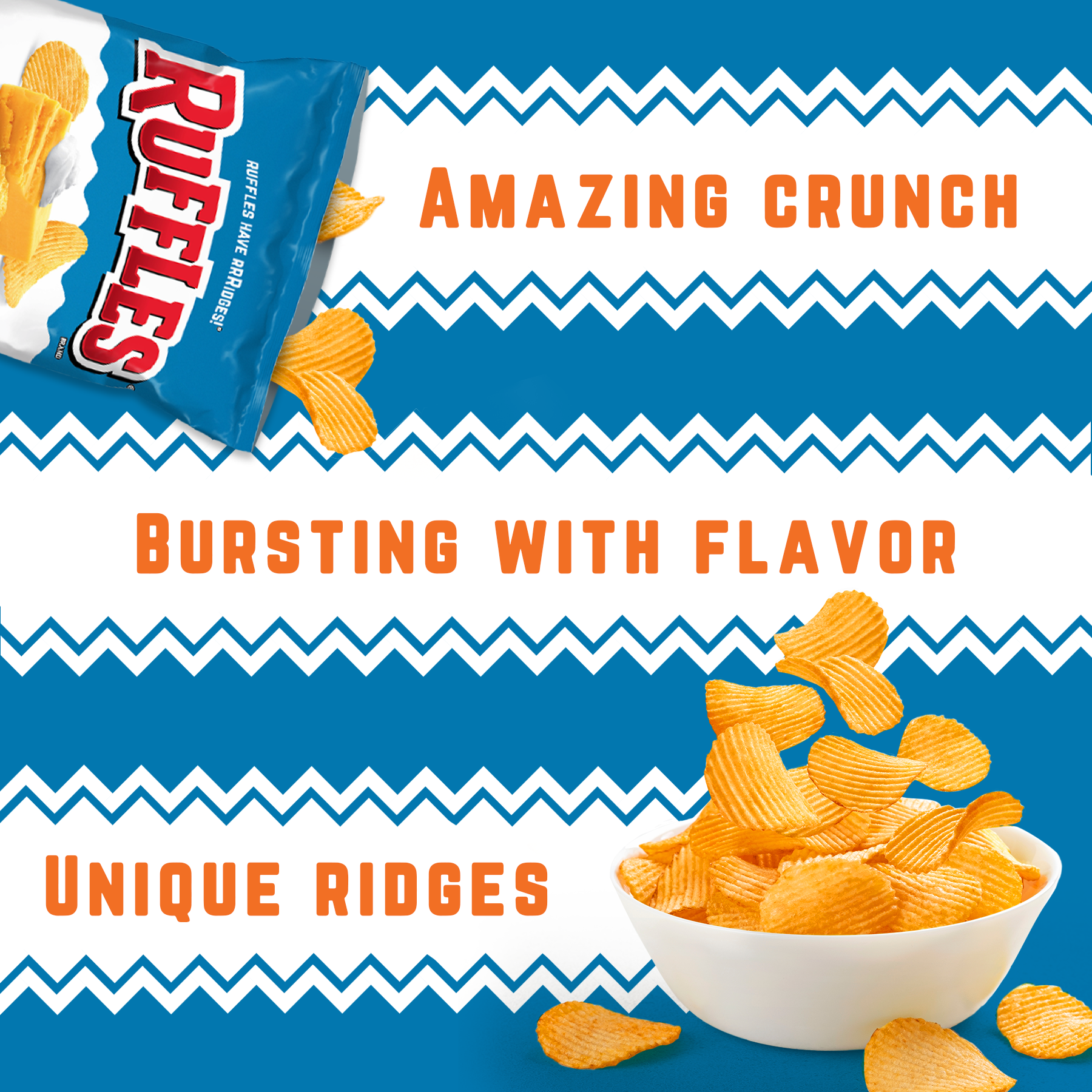 Ruffles Cheddar & Sour Cream 170g | Shopee Malaysia