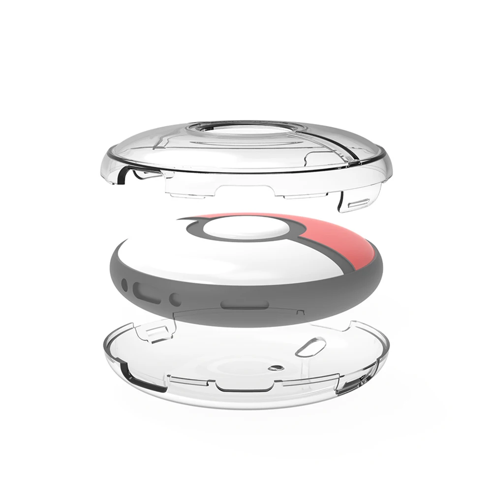 Pokemon GO Plus Full Set | Crystal Transparent Case | PC Split Pokeball ...