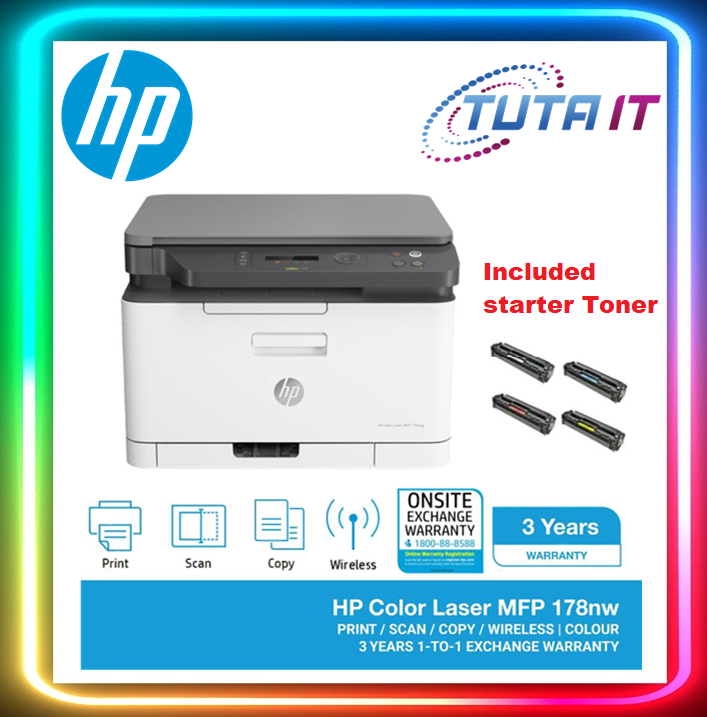 HP Color Laser MFP 178NW Printer/ HP Color Laser MFP 179FNW All-in-One ...