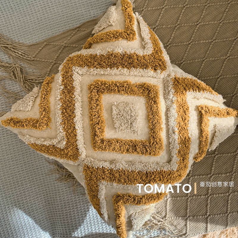45cm x 45cm Premium Sofa Pillow Cover Designer Embroidery Tufted ...