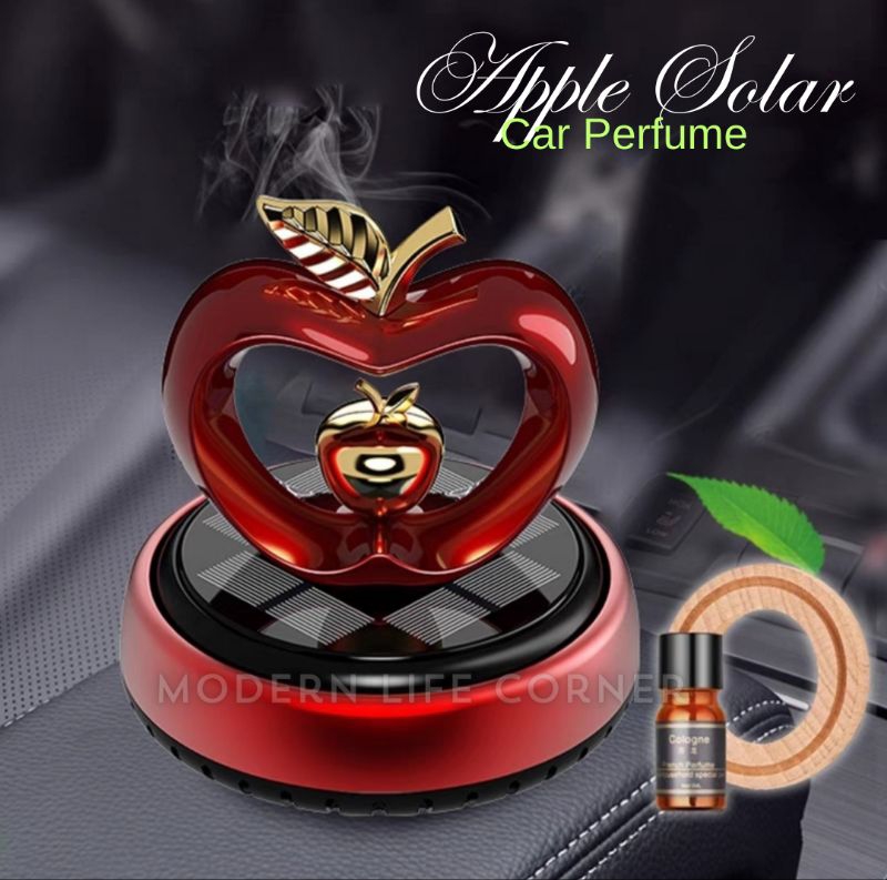 Apple Car Solar Perfume/Car Fragrance/Pewangi Kereta Solar/Car Diffuser ...