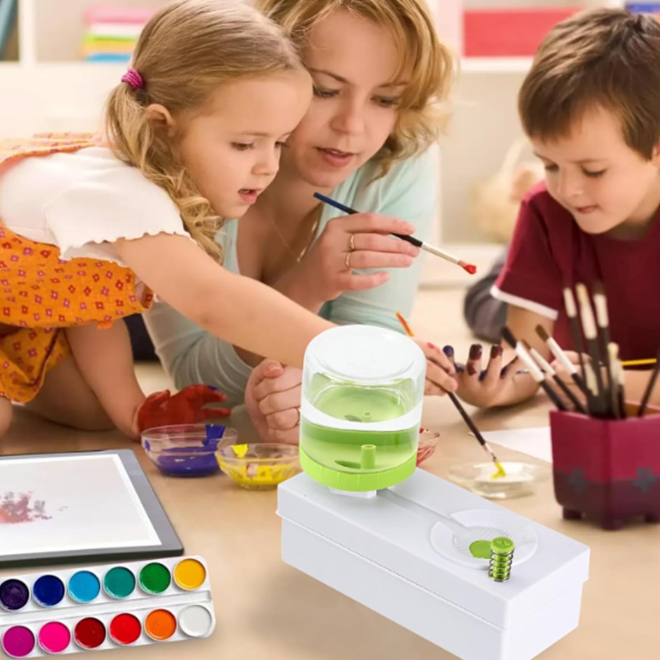 Paint Brush Rinser Paintbrush Cleaner Tool Brush Cleaning Machine for ...