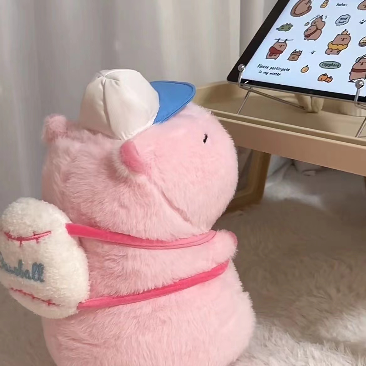 Capybara Tennis Plush Toy Ugly Cute Gift For Children Men And Women ...